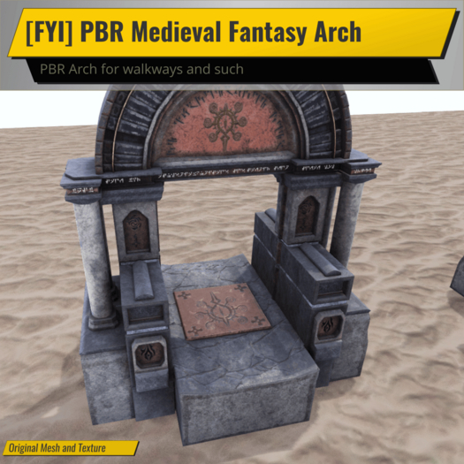 Second Life Marketplace - PBR Medieval Fantasy Arch